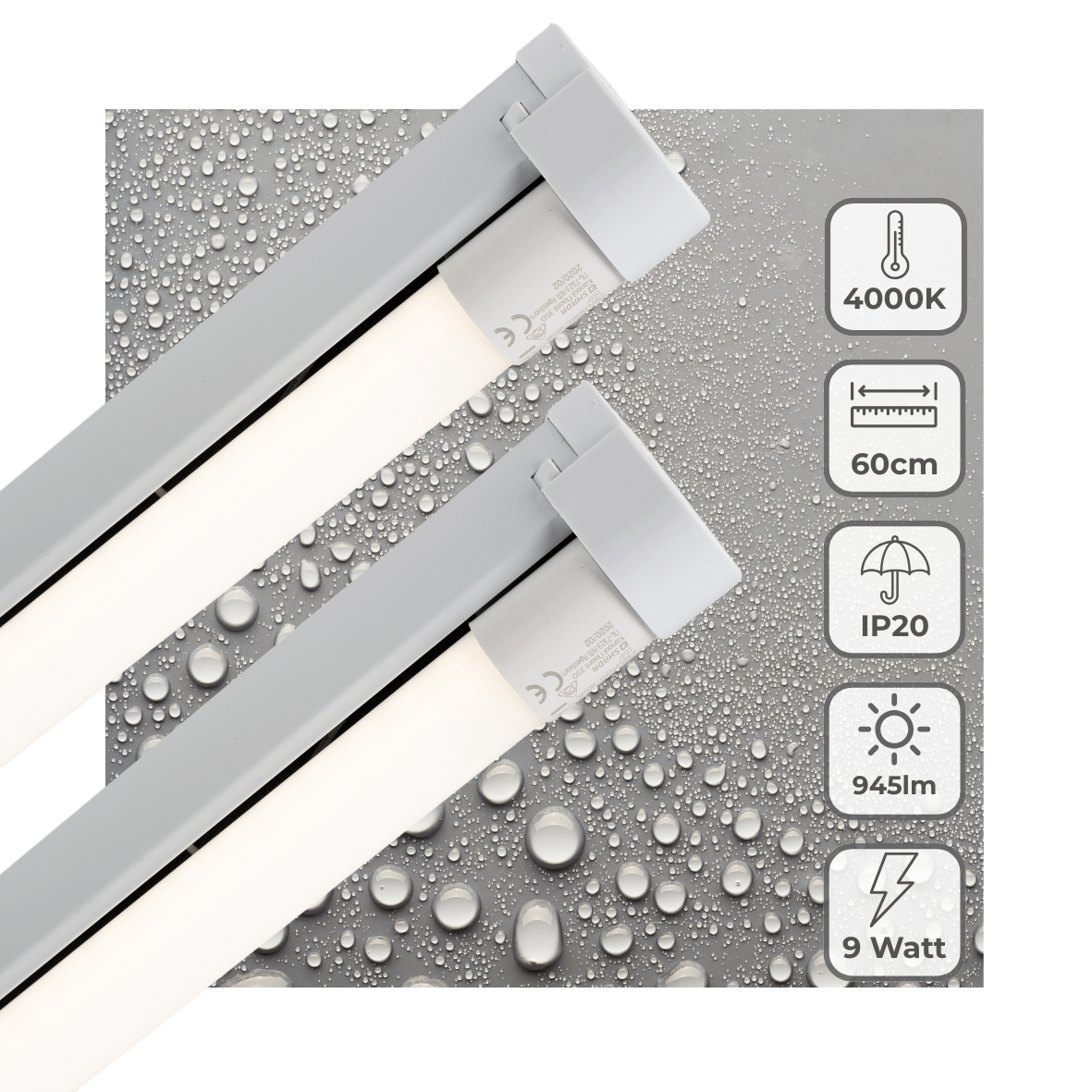 LED TL armatuur 60 cm compleet met buis kopen – LED.nl