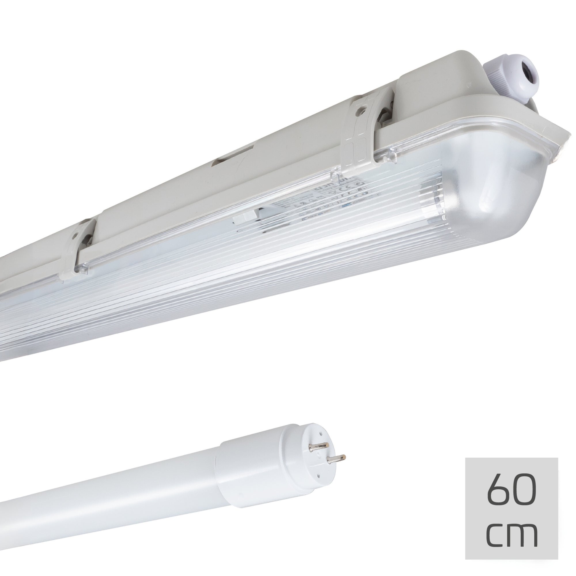 Complete LED TL Lamp 60 cm incl. LED tl buis kopen? - LED.nl