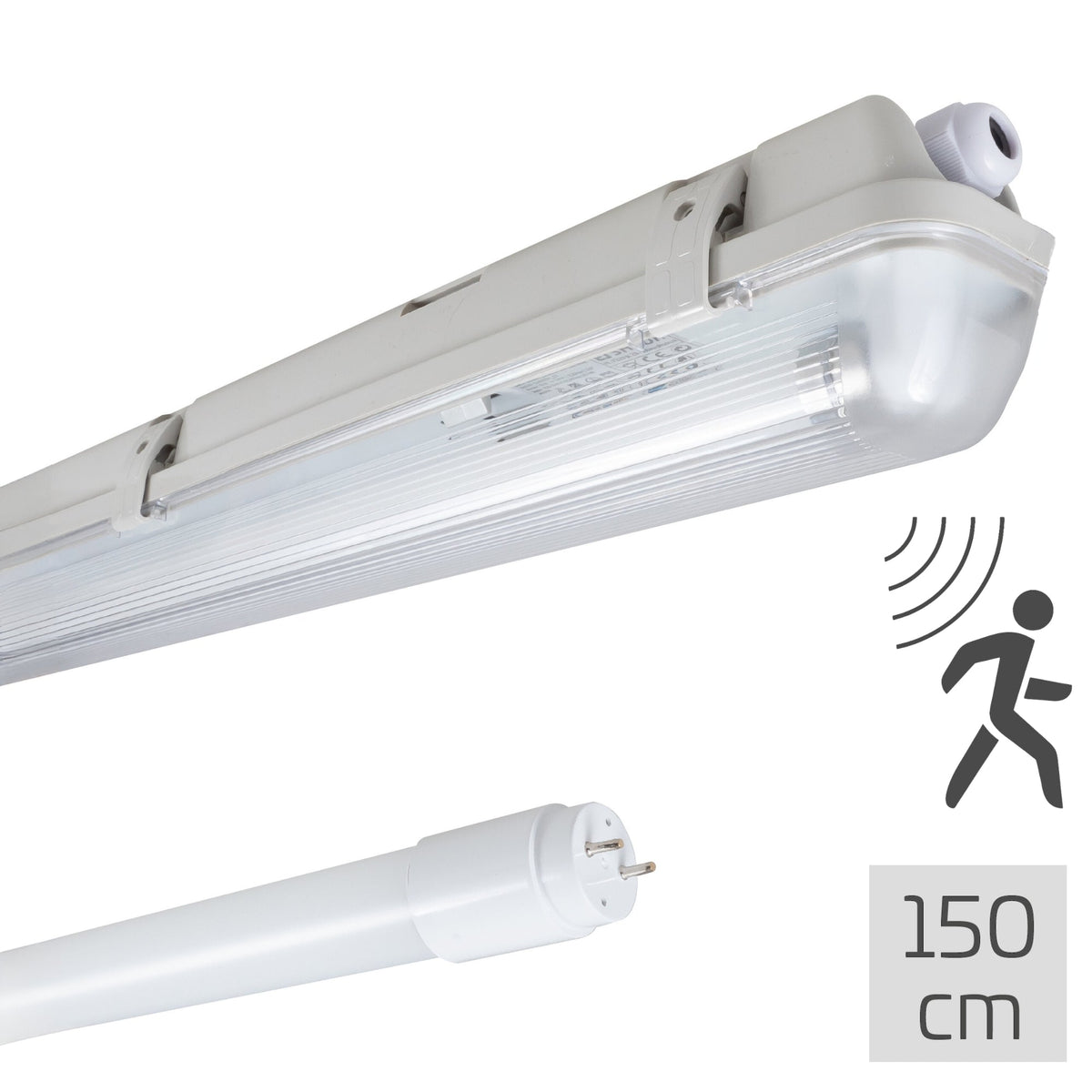 Complete LED TL armatuur 150 cm met sensor kopen? - LED.nl