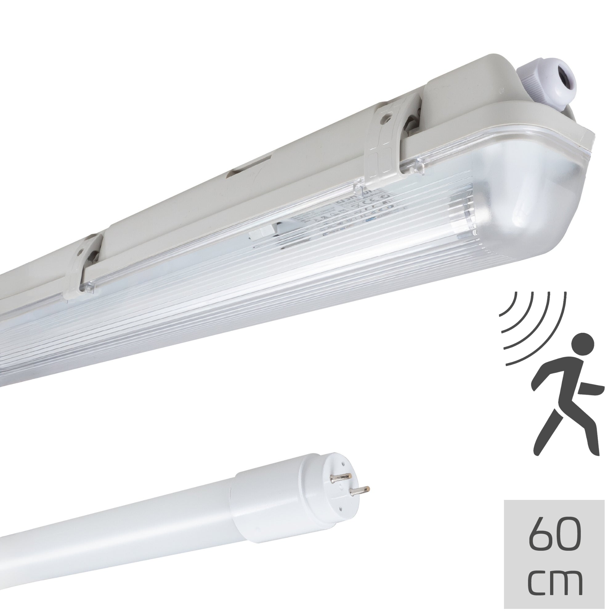 Complete LED TL armatuur 60 cm met sensor kopen? - LED.nl