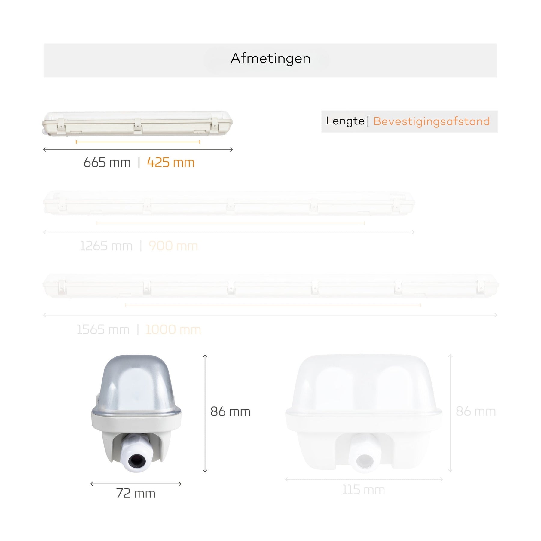 Complete LED TL armatuur 60 cm met sensor kopen? - LED.nl