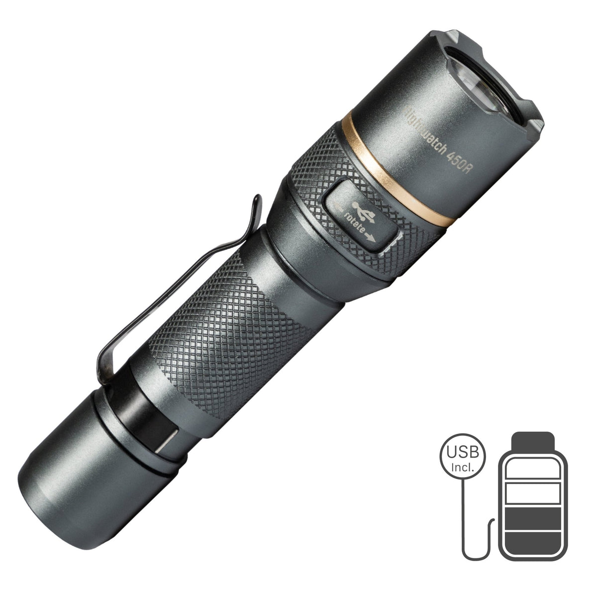 Oplaadbare LED Zaklamp kopen - 450 Lumen - LED.nl