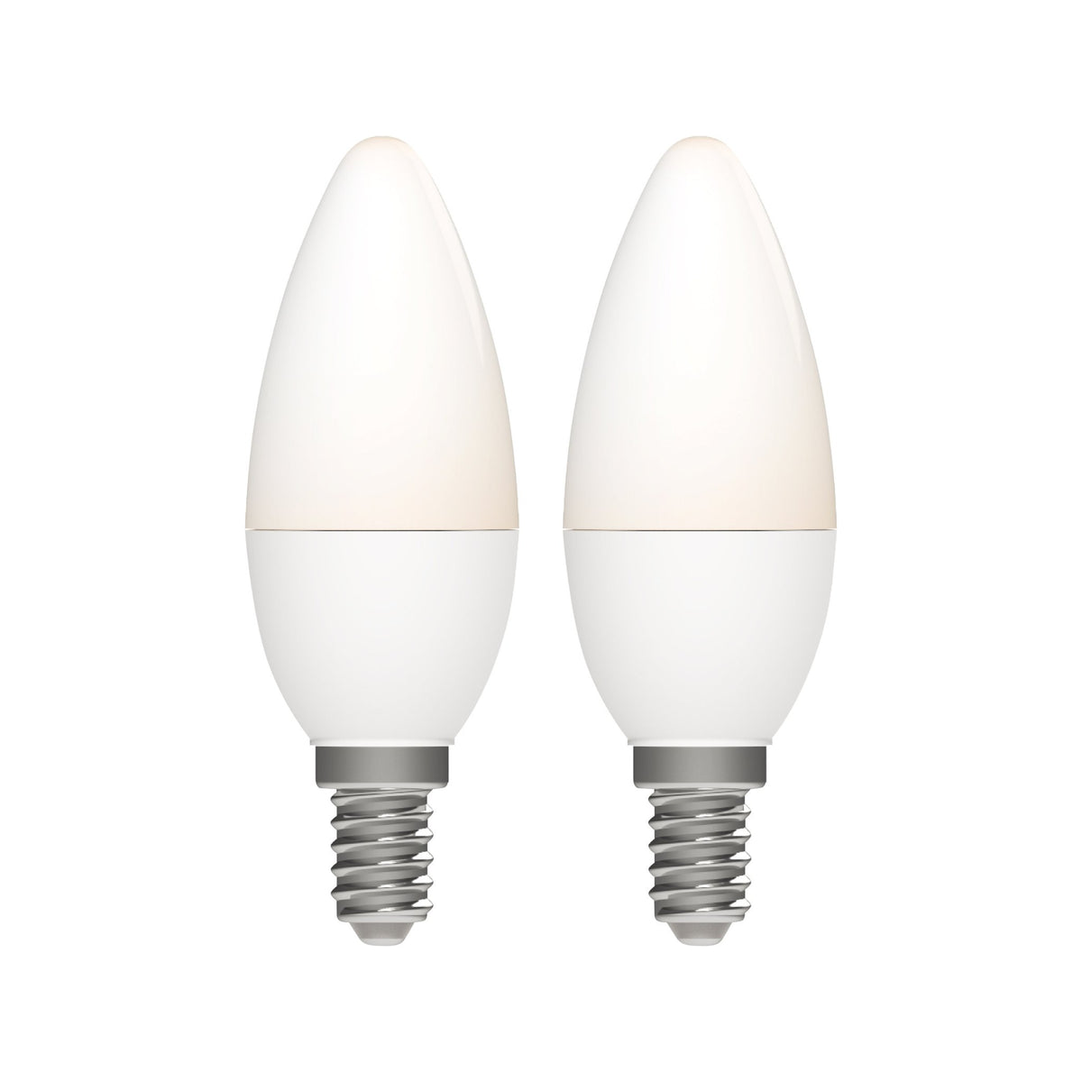 Duopack LED Lampen E14 kaars - Warm wit licht - koop je bij LED.nl