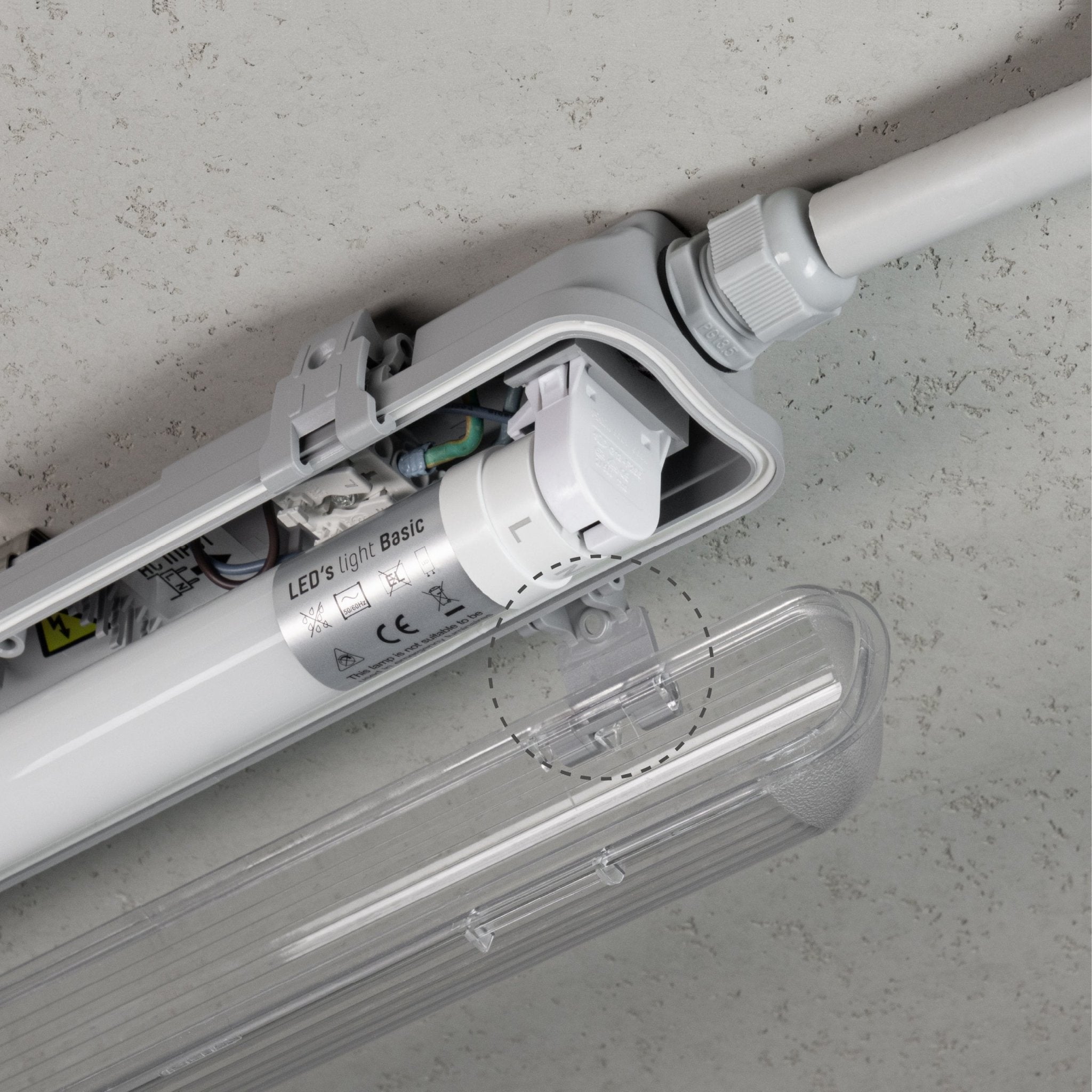 Complete LED TL Lamp 60 cm incl. LED tl buis kopen? - LED.nl