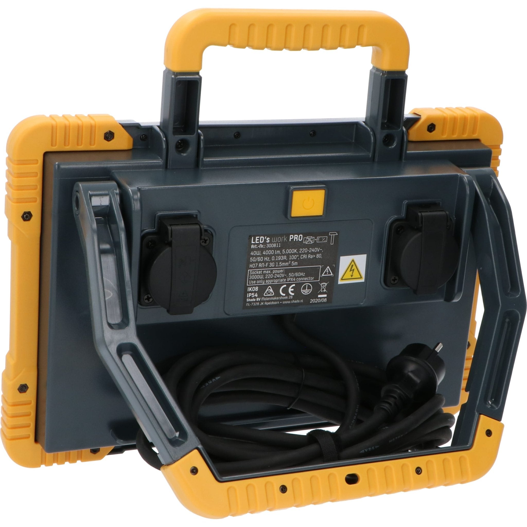 Premium LED bouwlamp met extra stopcontact kopen? - LED.nl